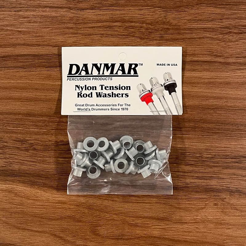 Danmar 20 Pack Nylon Tension Rod Washers Silver | Reverb