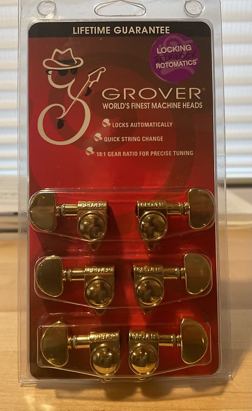 Grover 106G Gold Rotomatic Locking Tuners 18:1, 2000s | Reverb