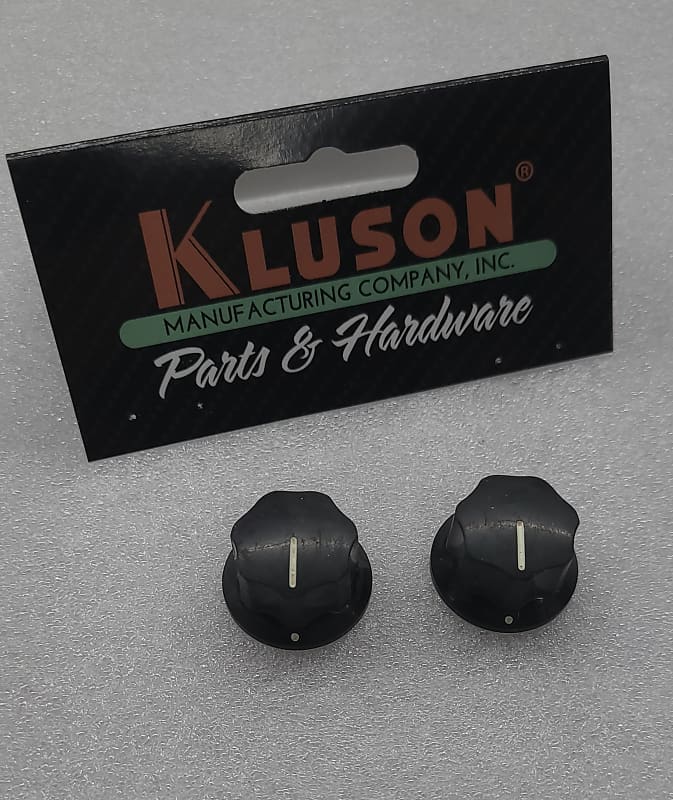 Aged Relic Black Kluson Replacement Knob Set For Fender | Reverb