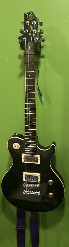 samick/greg bennett avion les paul 2004 - ebony | Reverb
