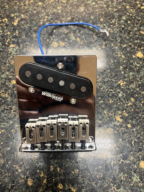 Wilkinson Loaded Chrome Telecaster Bridge With Alnico V | Reverb