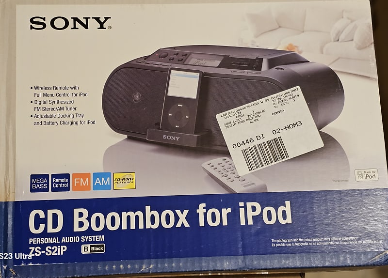 Sony ZS-S2iP CD BOOMBOX for iPod in Original Packaging | Reverb
