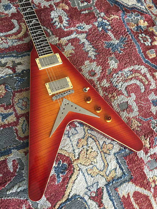 Hamer Vector V 2011 Cherry Sunburst Flame | Reverb