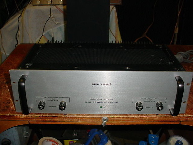 Audio Research D-52 Stereo Amplifier 1 channel distorts sell | Reverb