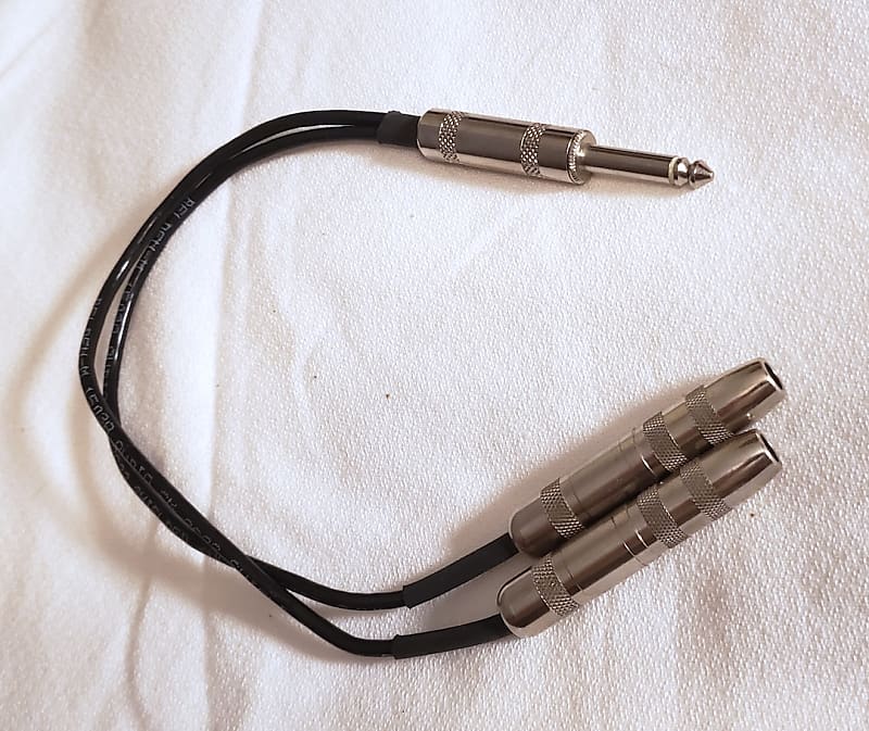 1/4" Switchcraft Mono Y Adapter Cable | Reverb