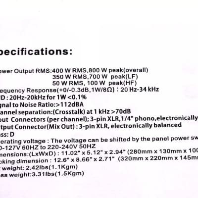 LASE Amplifier Module Replacement for JBL EON 610 / EON 612 / | Reverb