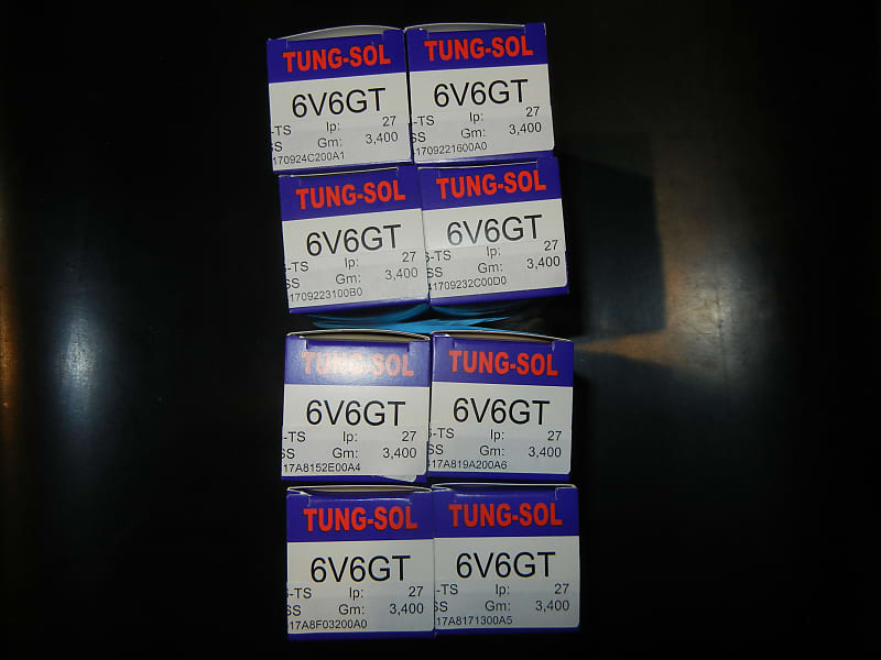Tung-Sol 6V6GT 2022 Pair, Matched | Reverb
