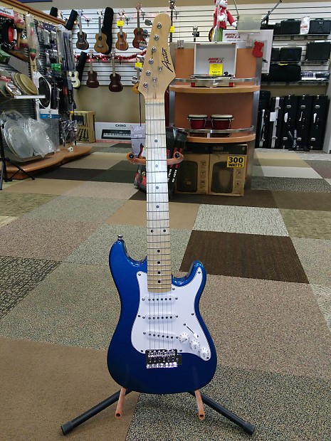 Austin Austin Mini Stratocaster Electric Guitars Blue | Reverb