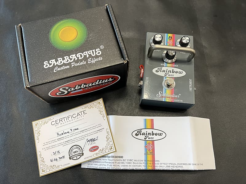 Sabbadius Electronics Rainbow Fuzz BC108C Silicon w/box + | Reverb