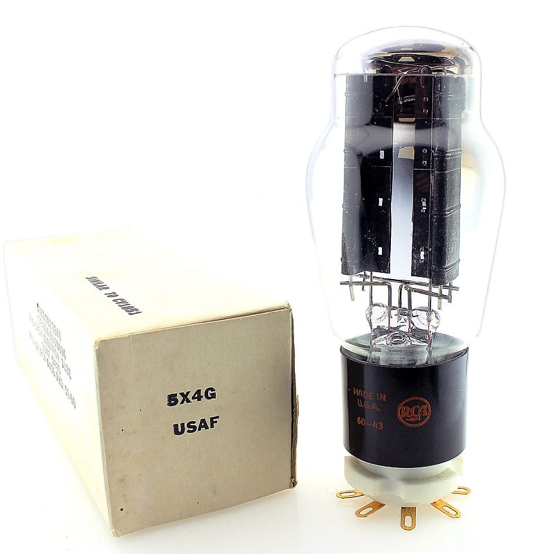 RCA 5X4G CV1851 U.S. AIR FORCE BLACK PLATE NOS VACUUM TUBE | Reverb