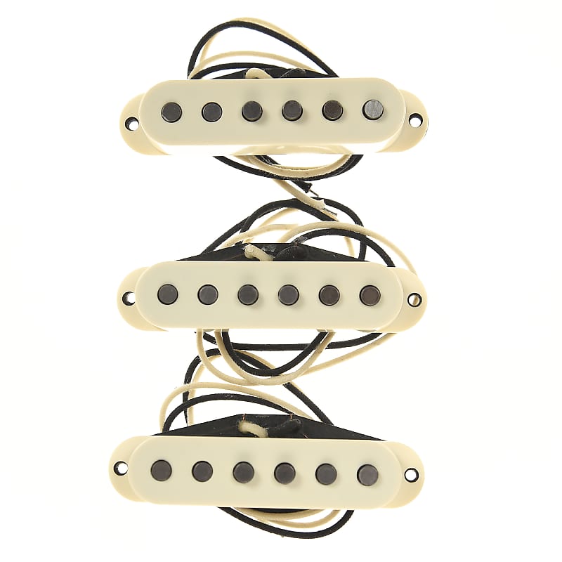 ThroBak '63 MXV Stratocaster Pickup Set Aged White | Reverb