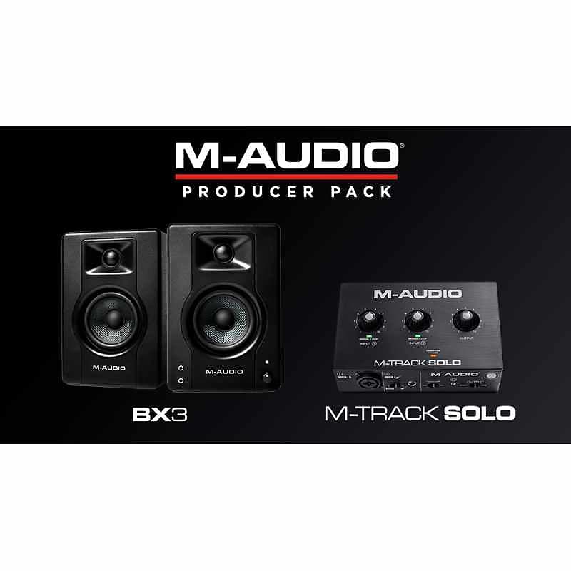 M-AUDIO PRODUCER-PACK1 Interface MTRACK Solo et enceintes | Reverb