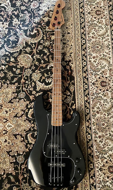Fender Squier Geezer Butler PJ Bass Black | Reverb