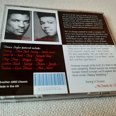 AMG - Black II Black Vol. 1 - Sampling CD - 1994 | Reverb