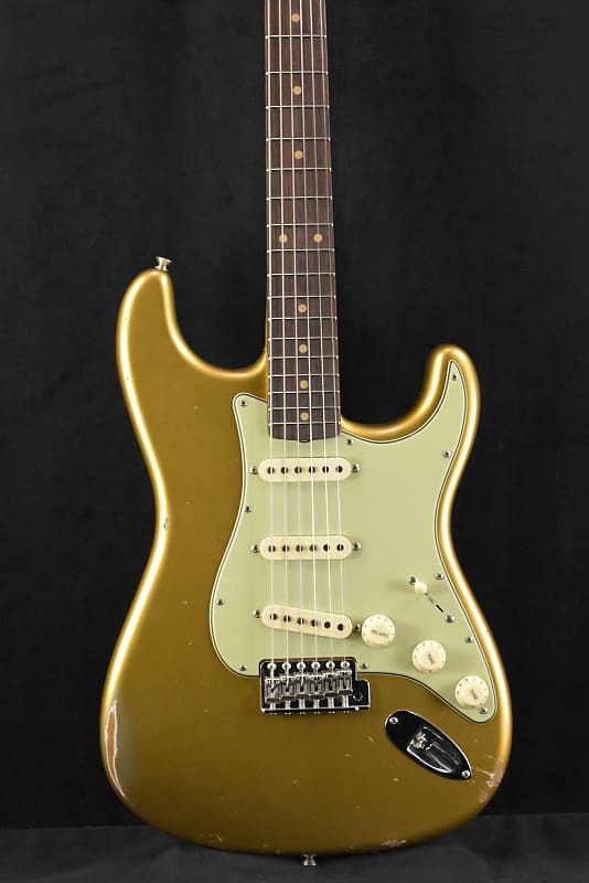 Fender Custom Shop Late '62 Strat - Aged Aztec Gold Relic | Reverb