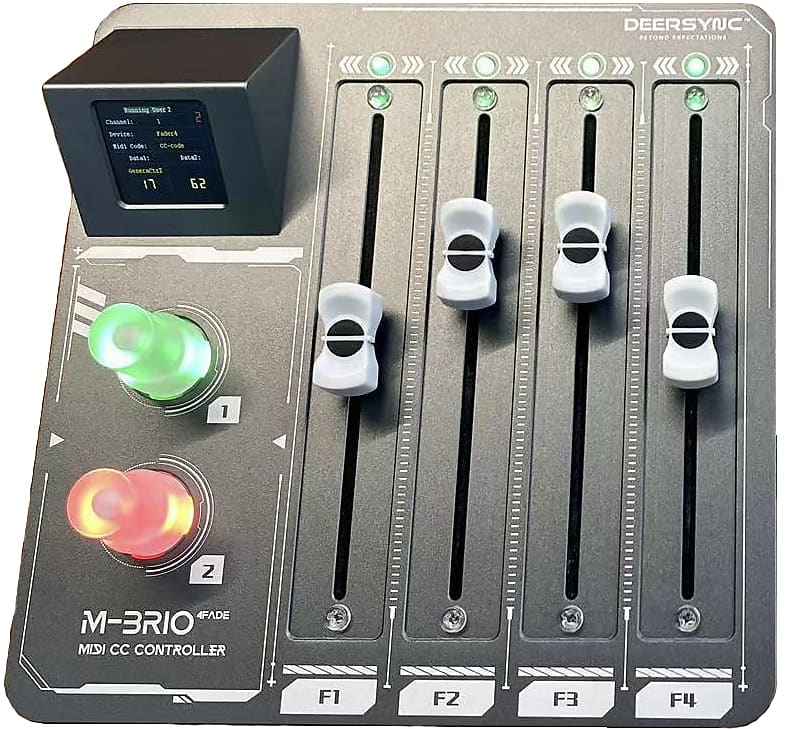 Deersync M-BRIO 4FADE MIDI CC Controller | Reverb UK