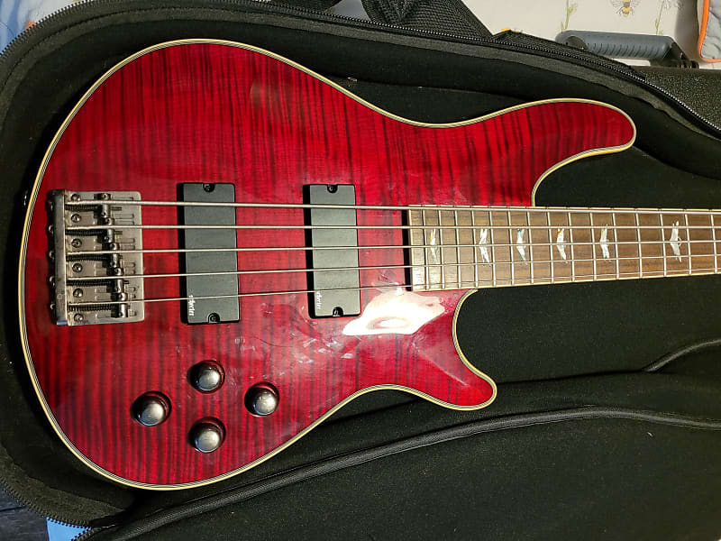 Schecter Omen Extreme-5 Active 5-String Bass Black Cherry | Reverb