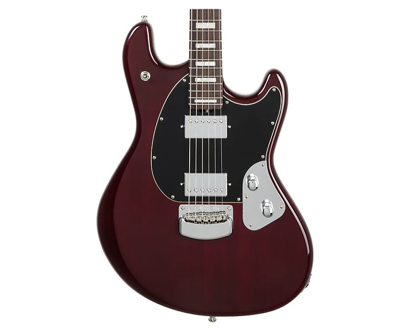 Ernie Ball Music Man BFR StingRay Baritone Guitar Oxblood | Reverb