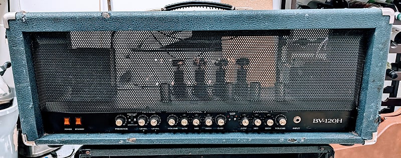 Crate BV-120H Blue Voodoo Amplifier Head 2000s - Blue | Reverb