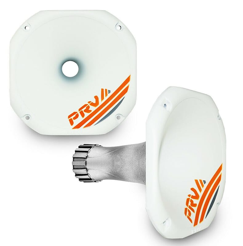 2x PRV AUDIO WGP14-25 White w/ Logo 1" EXIT WAVEGUIDE 45 x 45 | Reverb