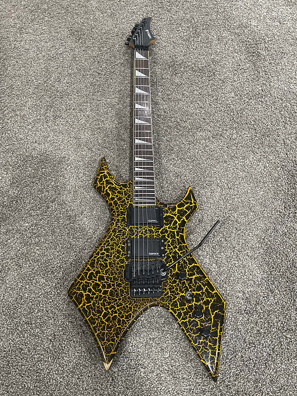 Samick Warlock - Yellow crackle | Reverb