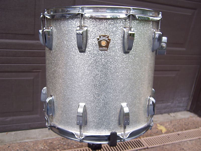 Ludwig Classic Tom 14" x 13" Monroe Keystone USA Badge Silver | Reverb