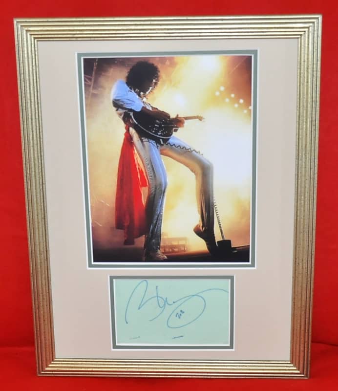 Brian May Legendary Guitarist For "Queen" Autographed Matted | Reverb