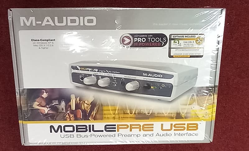 M-Audio Mobile Pre USB Preamp and Audio Interface 48v In Box | Reverb