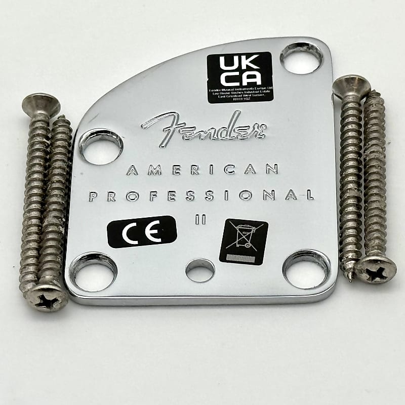 Fender American Professional II Contour Neck Plate Mint 23098 | Reverb