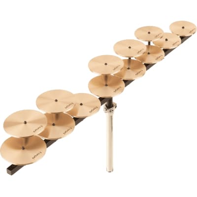 SABIAN - SET DE CROTALES GRAVES AVEC MOUNTING BAR ET STAND | Reverb