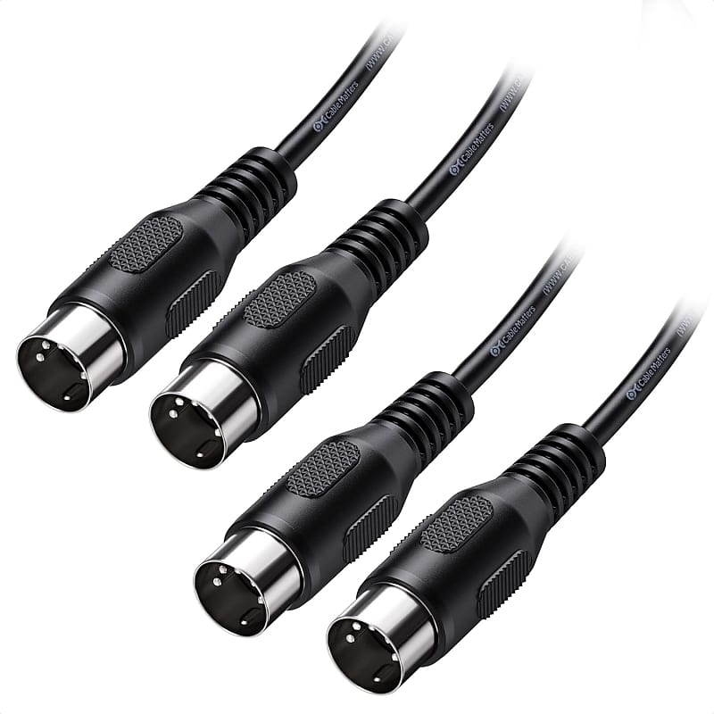 2-Pack 5 Pin Din Midi Cable, 5 Pin Midi Cable - 6 Feet | Reverb