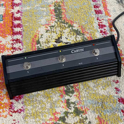 Carvin 3 Button Footswitch Black | Reverb