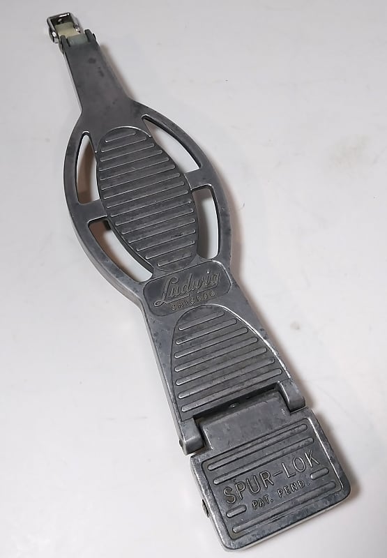 Ludwig 1123(?) Spur Lock Hi Hat Foot Board w/ Attachment Rod | Reverb