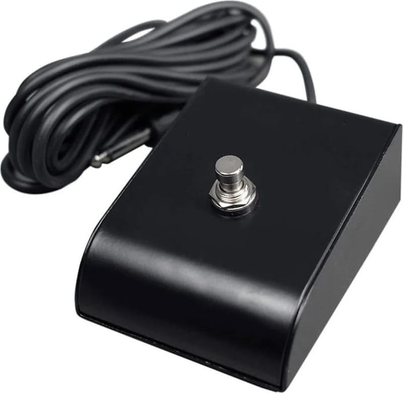 British Style 1-Button Black Footswitch 15ft Cord With 1/4" | Reverb