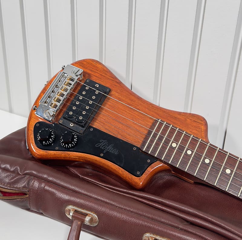 Hofner Shorty 1985 - Natural Wood Electric 6 String | Reverb Australia