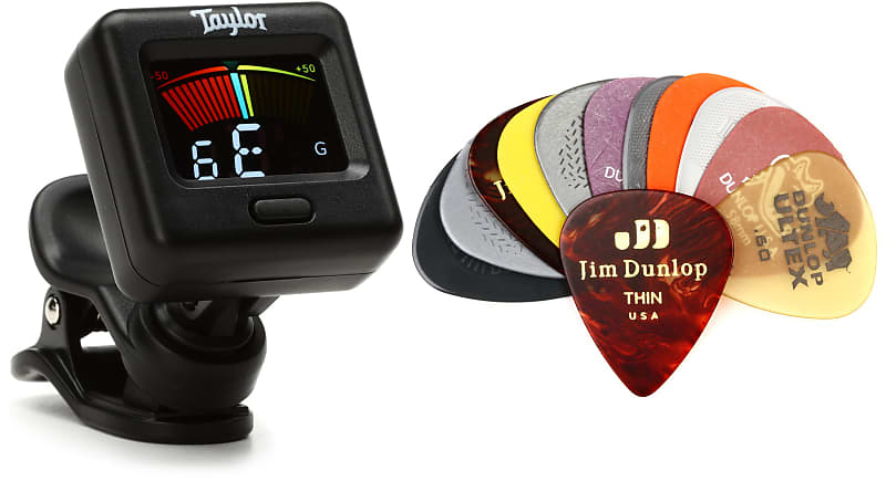 Taylor Digital Clip Tuner Bundle with Dunlop PVP101 Guitar | Reverb