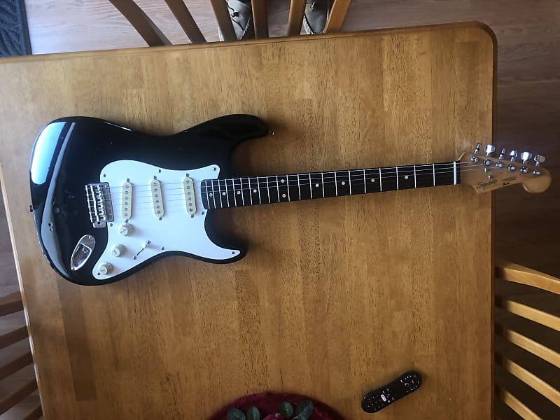 MIJ E series Fender Squier 1985-87 - Black | Reverb