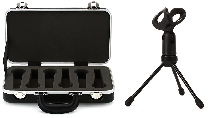 Gator GM-6-PE Molded 6 Microphone Case Bundle with Gator | Reverb
