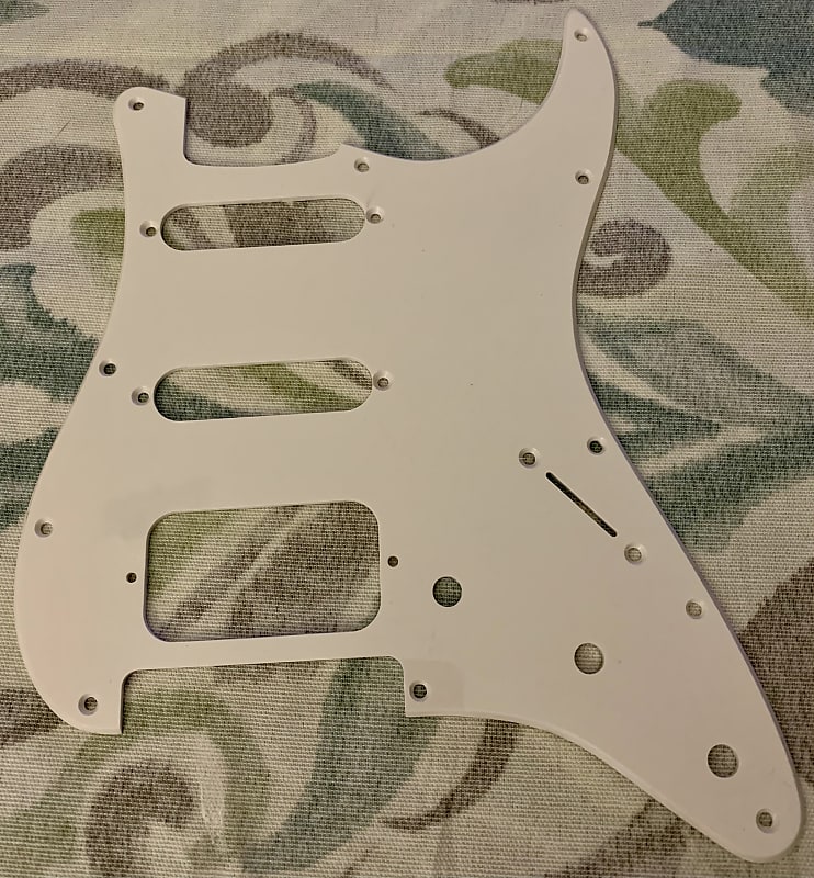 Squier Strat Pickguard (2020) HSS - White | Reverb