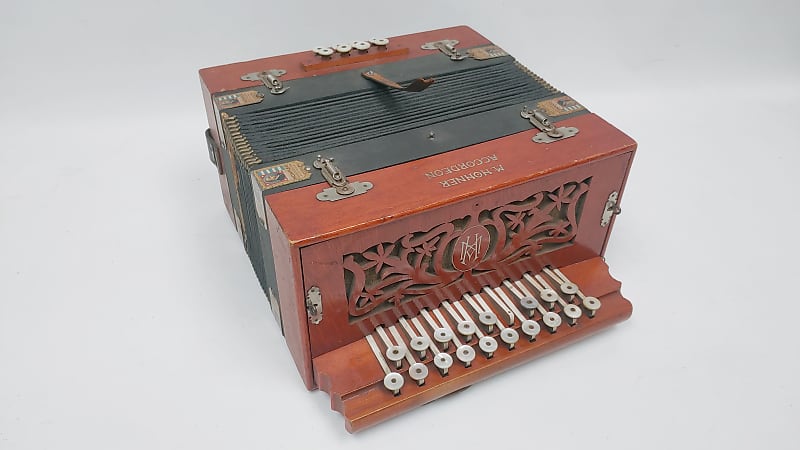 Vintage Hohner Button Accordion For Repair Germany Reverb