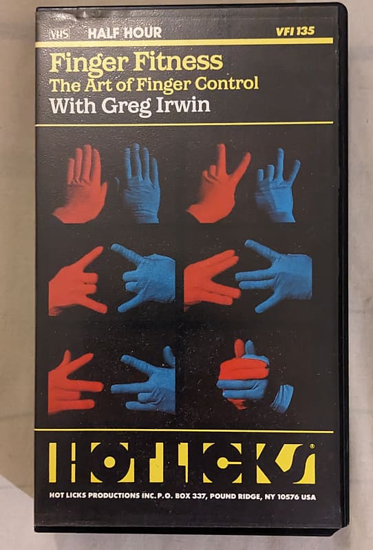 Finger Fitness - The Art of Finger Control VHS tape - Hot | Reverb
