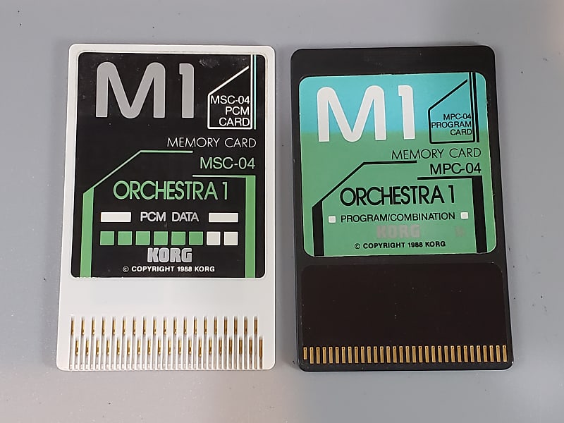 Korg M1 Orchestra 1 MSC-04 / MPC-04 / PCM Program Cards | Reverb