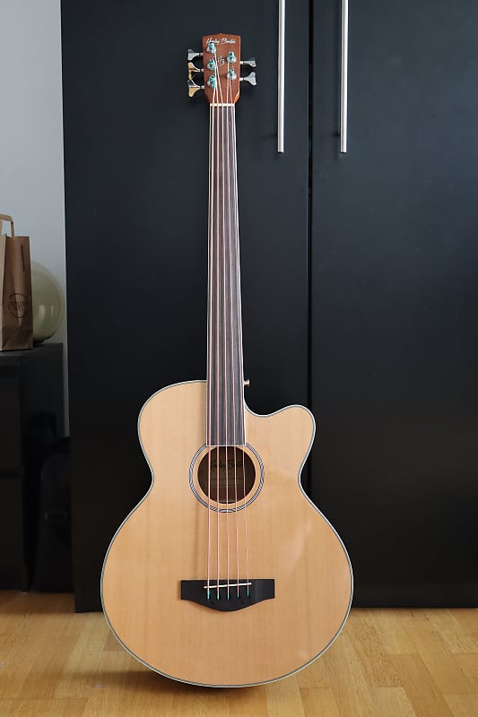 Harley Benton Acoustic Fretless Bass 5-string | Reverb