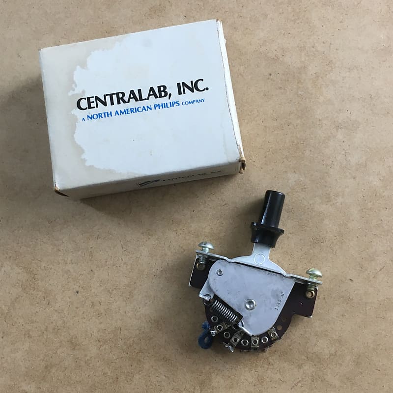 Vintage NOS Centrlab #1454 CRL USA 3 Way Switch Fender Tele | Reverb