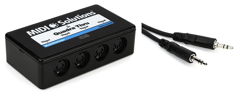 MIDI Solutions MultiVoltage Quadra Thru 1-in 4-out MIDI | Reverb