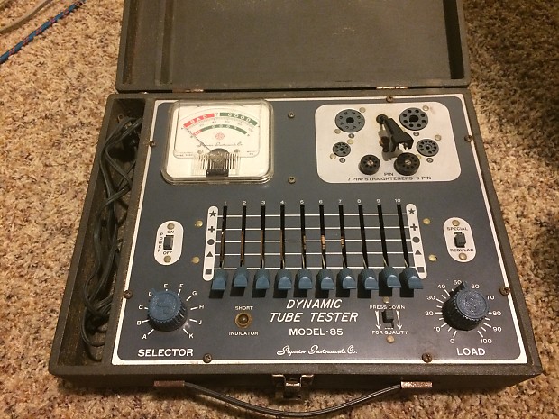 Superior Instruments Company Dynamic Tube Tester Model-85 | Reverb