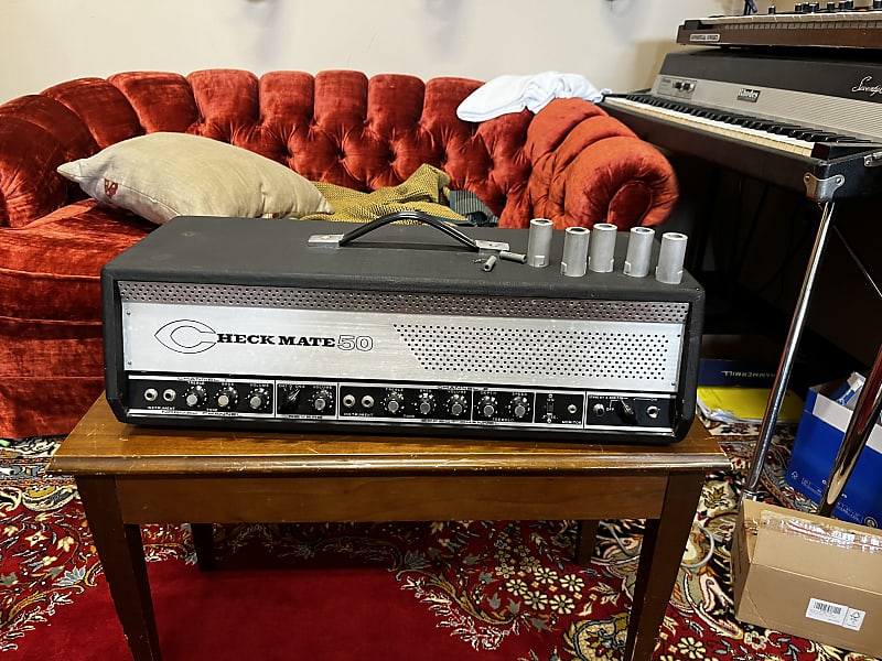 Teisco Checkmate 50 tube amplifier head parts repair Project | Reverb