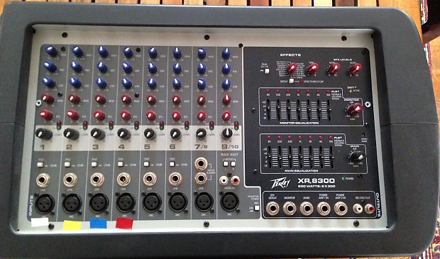 Peavey XR 8300 2x300 powered mixer Grey | Reverb