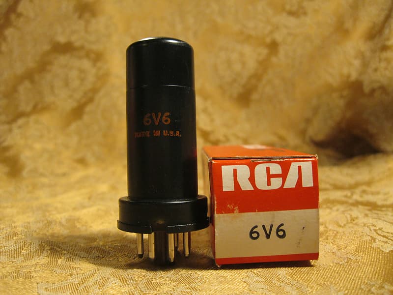 Vintage Single NOS NIB RCA 6V6 Vacuum Tube Metal Bitmatic | Reverb