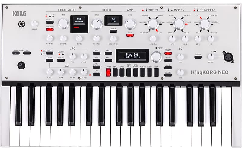 Korg KingKORG Neo 37-key Virtual Analog Synthesizer and | Reverb